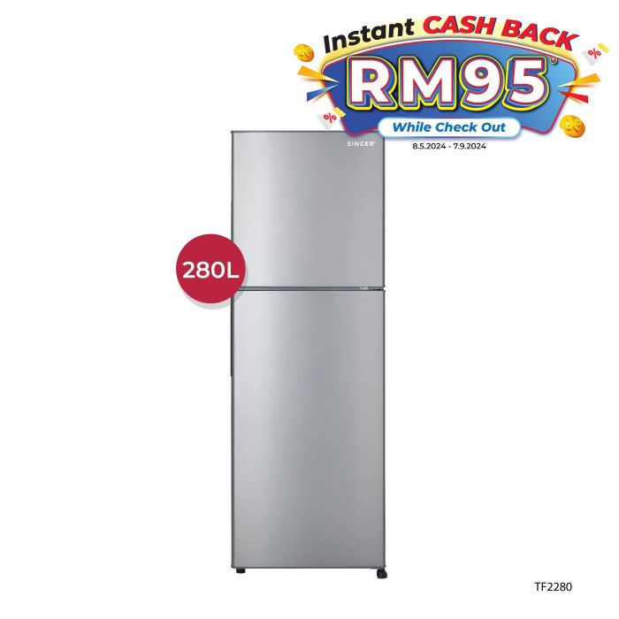 280L 2 DOORS FROST FREE REFRIGERATOR (TF2280)