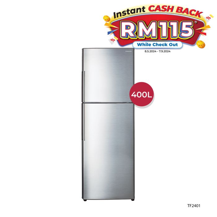 400L 2 DOORS INVERTER FROST FREE REFRIGERATOR (TF2401)