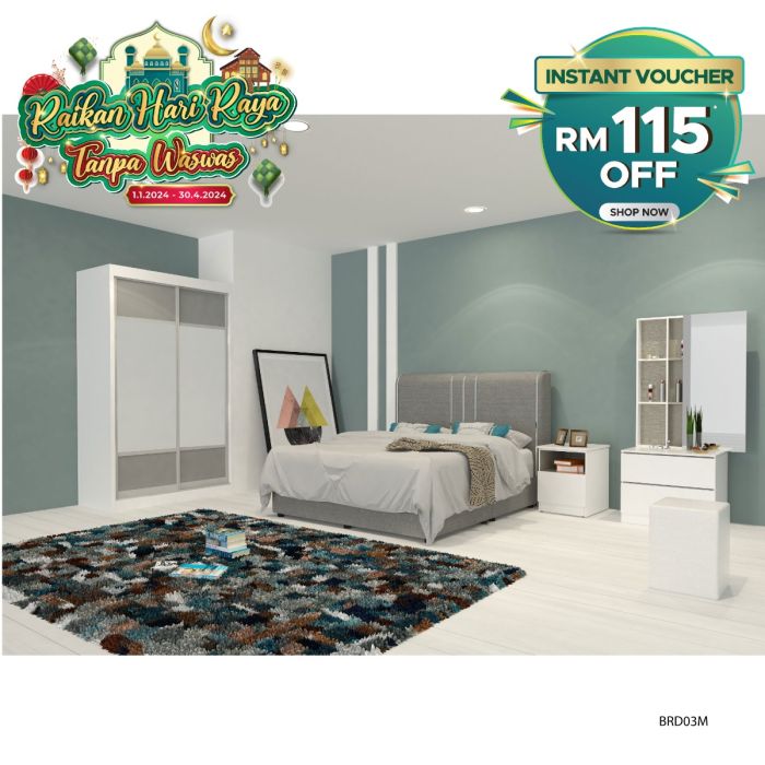 Bedroom Set with Mattress (BRD03M)