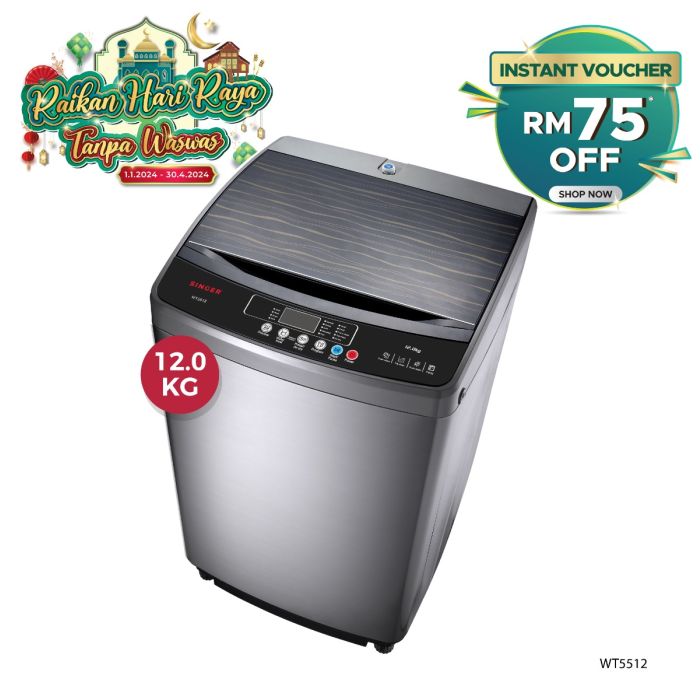 12.0KG FULLY AUTOMATIC WASHING MACHINE (WT5512)