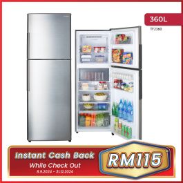 360L 2 DOORS INVERTER FROST FREE REFRIGERATOR (TF2360)