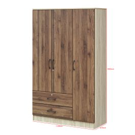 3 Doors + Drawers Wardrobe (WD32）